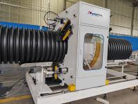 China HDPE PP PVC Double Wall Corrugated Pipe Line for Stormwater Road Drainage for sale