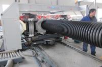 China HDPE PP PVC Double Wall Corrugated Pipe Line for Stormwater Road Drainage for sale