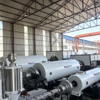 China Vacuum Calibration HDPE Jacket Pipe Extrusion Line for District Heating Pre-Insulated Pipe for sale