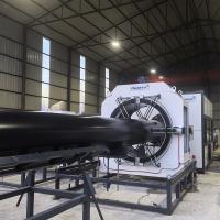 China Vacuum Calibration HDPE Jacket Pipe Extrusion Line for District Heating Pre-Insulated Pipe for sale
