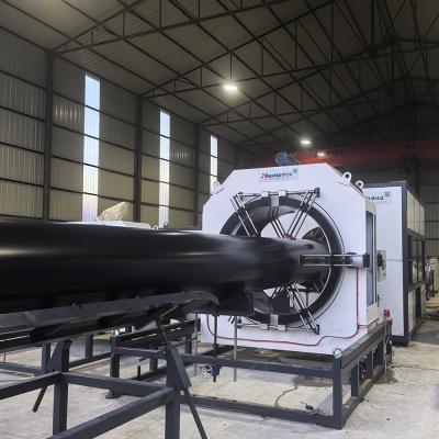 China Vacuum Calibration HDPE Jacket Pipe Extrusion Line for District Heating Pre-Insulated Pipe for sale