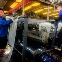 China Radiation Cross-Linked PE Heat Shrink Sleeve Line for Pipeline Girth Weld Protection for sale