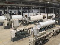 China PU Foam Insulated Pipe Production Line with HDPE Jacket for Pre-Insulated Pipelines for sale