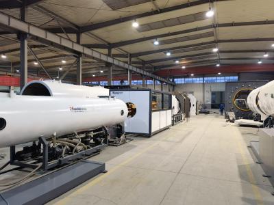 China Automatic HDPE Jacket Pipe Extrusion Line for PU Pre-Insulated Pipes for sale
