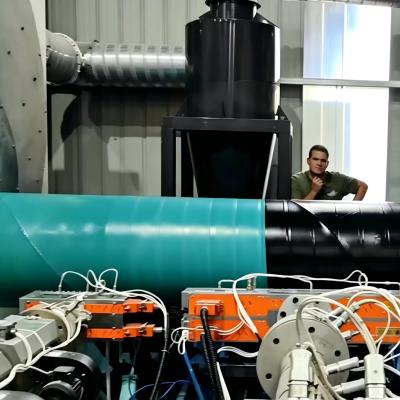 China Certified 3LPE FBE Steel Pipe Anti-Corrosion Coating Line for Water Gas Supply for sale