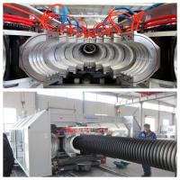China Industrial HDPE PP Double Wall Corrugated Pipe Extrusion Production Line for sale