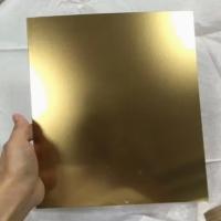 China Color Golden Gold Mirror No. 4 Ba 304 316 430 Stainless Steel Plate Decorative for sale