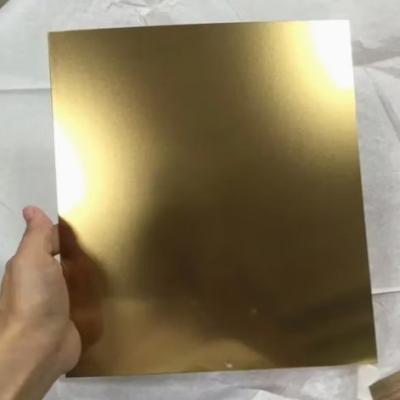China Color Golden Gold Mirror No. 4 Ba 304 316 430 Stainless Steel Plate Decorative for sale