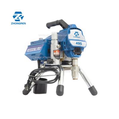 China Zhongren ZRSM-E495 Electric Airless Paint Sprayer 3200PSI 1500W 4L/Min Industrial Coating Equipment for sale