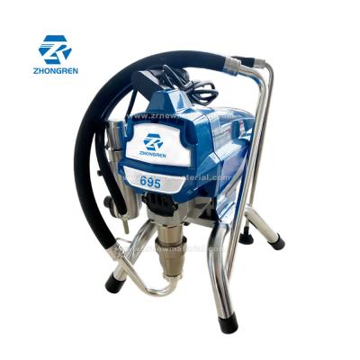 China Zhongren ZRSM-E695 2200W Airless Spray Painting Machine with 3200 PSI Pressure and 5L/MIN Flow Rate for sale
