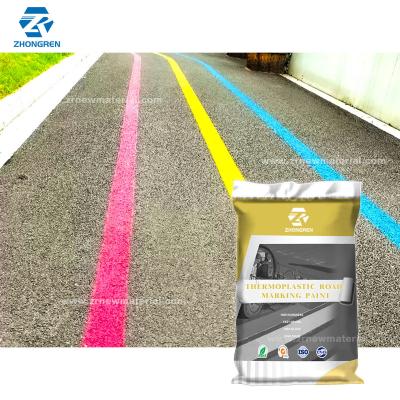 China White 10% Glass Beads Thermoplastic Road Marking Paint - 150°C-220°C Heating Temperature, High Reflectivity for sale