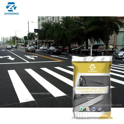 China Industrial Thermoplastic Road Marking Paint Stain Resistant 180-220C Heating Temperature for sale