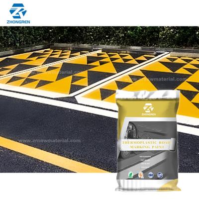 China Thermoplastic Road Marking Paint 180-220°C Heating Temperature with Glass Beads for High Reflectivity for sale