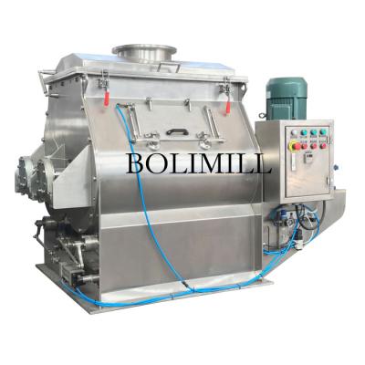 China Industrial Ribbon Powder Mixer 300L Capacity 4-22kw Motor for sale