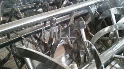 China 100-1000 Kg/H Powder Mixing Machine Paddle Ribbon Horizontal Blender Mixer for sale
