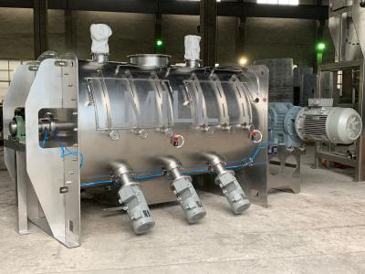 China Salty Flavor Horizontal Plough Shear 200L Powder Mixer Machine Stainless Steel for sale