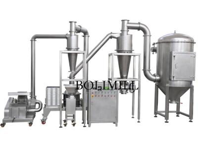 China Herb Leaf 2000kg/h Powder Grinder Machine With Coarse Crusher for sale