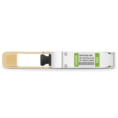 China Extreme 10401 Compatible 100GBASE-SR4 QSFP28 850nm 100m DOM MTP/MPO-12 MMF Optical Transceiver Module for sale