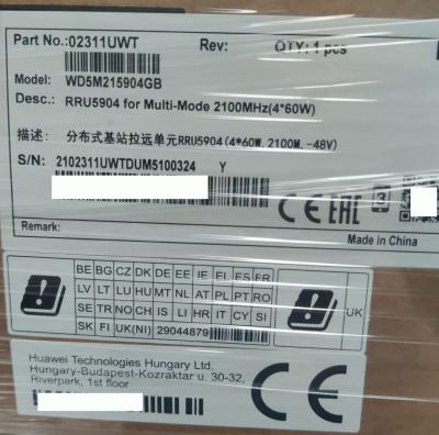 China HW RRU5904 for Multi-Mode 2100mhz(4*60W) -48V WD5M215904GB 02311UWT for sale