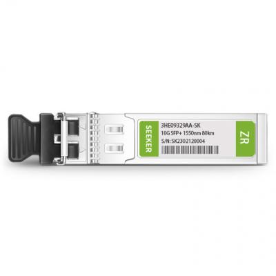 China Alcatel-Lucent 3HE09329AA Compatible 10GBASE-ZR SFP+ 1550nm 80km DOM Duplex LC SMF Optical Transceiver Module for sale