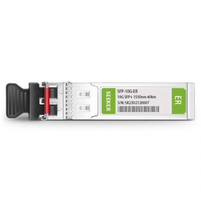 China Cisco SFP-10G-ER Compatible 10GBASE-ER SFP+ 1550nm 40km DOM Duplex LC SMF Optical Transceiver Module for sale