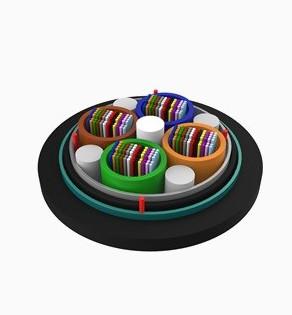 China Optical Fiber Cable GYFDTA53 Double Armored, Double Sheath, Stranded Loose Tube Ribbon Cable for sale