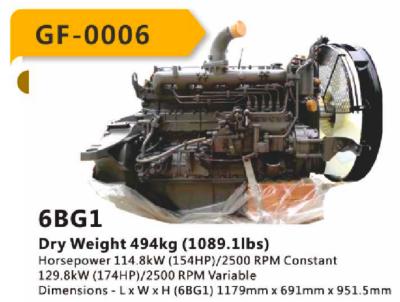 China 6BG1 TP JPN GF-0006 ENGINE ASSY SERIES for sale