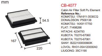 China FS131/6002112110/6003113530/FS1241/CH1158/CH1120T/ P813 For PC120-8/PC128-8 4D95 Complete Filter Kit for sale