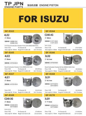 China EXCAVATOR ENGINE PISTON FOR ISUZU for sale
