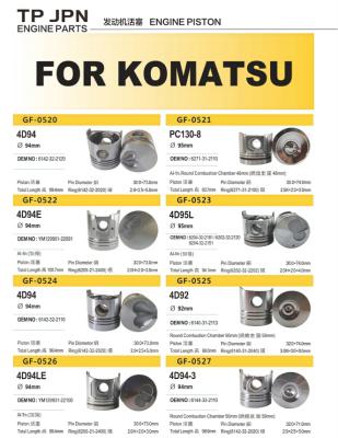 China EXCAVATOR ENGINE PISTON FOR KOMATSU for sale