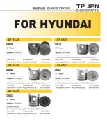 China EXCAVATOR ENGINE PISTON FOR HYUNDAI for sale