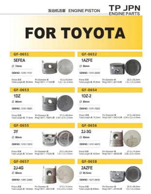 China EXCAVATOR ENGINE PISTON FOR TOYOTA for sale