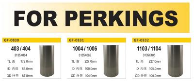 China EXCAVATOR ENGINE CYLINDER LINER SERIES FOR PERKINGS for sale