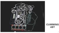 China EXCAVATOR ENGINE OVERHAUL KIT FOR CUMMIN S 4BT for sale