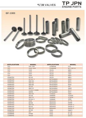 China EXCAVATOR ENGINE VALVES for sale