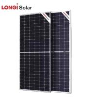 China Longi Solar Panel PV Module Half Cell 540W 545W 550W 555W 560W Bifacial Solar Panels with Dual Glass for sale