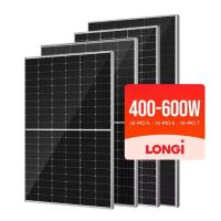 China Longi Solar Panel PV Module Half Cell 540W 545W 550W 555W 560W Bifacial Solar Panels with Dual Glass for sale