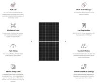 China 182mm Bifacial Dual Glass Solar Panel 540W 545W 550W 555W 600W for Panel Dimensions for sale