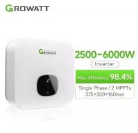 China 360V Input Voltage Growatt MIN 2500-6000TL-X 5Kw 6Kw Solar Inverter for Single Phase for sale
