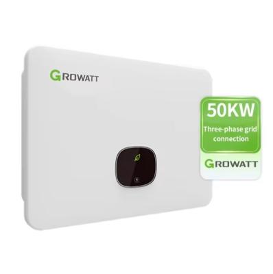 China 220V/380V Output Growatt 50KW Grid Tie Solar Inverter for 3 Phase MID 30-50KTL3-X2 for sale