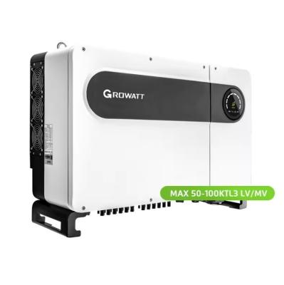 China Output Frequency 50/60HZ Growatt MAX50-80KTL3 LV Solar Power Inverter for Commercial for sale