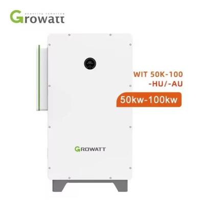 China Growatt Hybrid Inverter Three Phase WIT 50-100K-AU 50kw 63kw 75kw 100kw Storage Inverter for sale