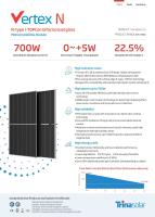 China Trina Solar TSM-NEG21C.20 Dual Glass Bifacial Solar Cell Monocrystalline Silicon Panel for sale