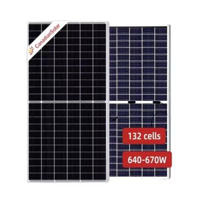 China BiHiKu7 CS7N Mono PERC 640W-670W PV Panel 210mm Half Cut Solar Module with Materials for sale