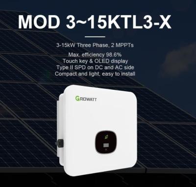 China Pure Sine Wave 10kW 11kW 12kW 13kW 15kW Solar Inverter for Three Phase Residential for sale