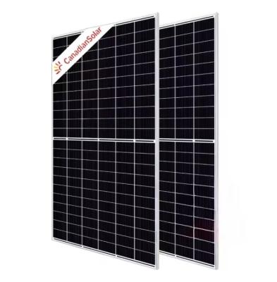 China Rooftop 535W-560W Canadian 144 Cell Solar Panel with 182mm Half Cut Cell and Certification for sale