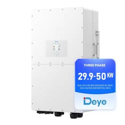 China Output Frequency 50/60HZ Deye Solar Inverter for 29.9Kw Hybrid Three Phase Inverter for sale