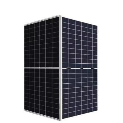 China 565W-595W Mono Crystalline Bifacial Double Glass Solar Panel with IP68 Rated Junction Box for sale