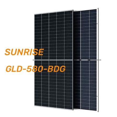 China Monocrystalline Silicon Bifacial Solar Panel 132 Cells 560W-580W IP68 Junction Box for sale
