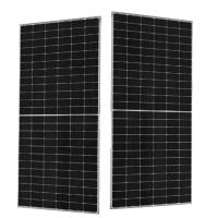 China 650W N-Type Bifacial Mono Crystalline Solar Panel With Dual Glass 210mm Half Cut Cell for sale